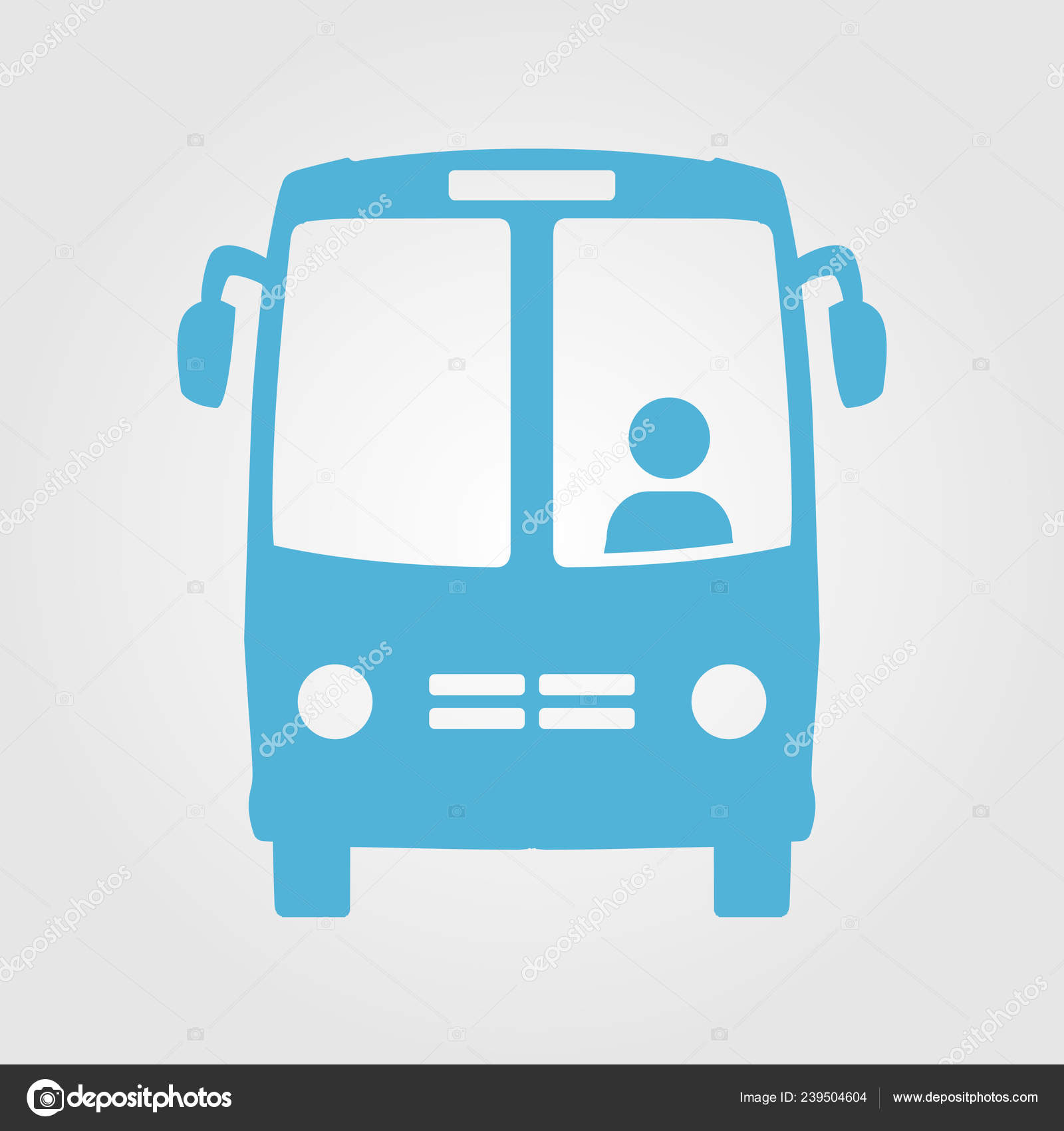 Icono Del Autobús Símbolo Autobús Escolar Vector de Stock de ...