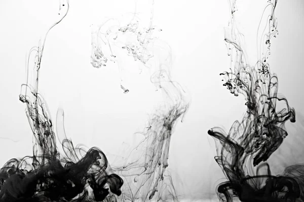 Black Ink In Water Background