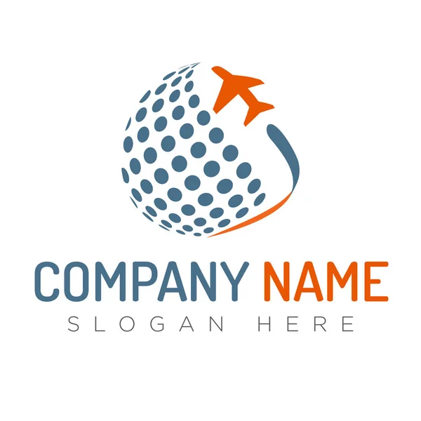 Travel agency vector logo template. Airplane plane logo icon vector ...