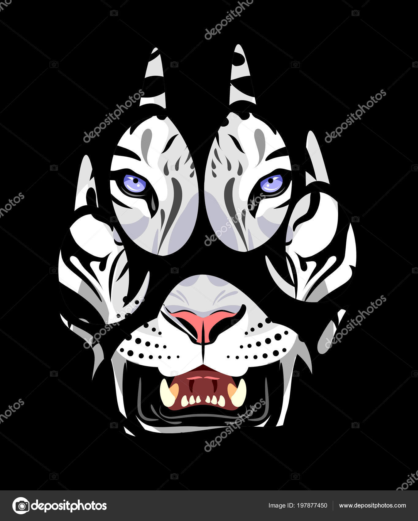 White Tiger Paw Logo