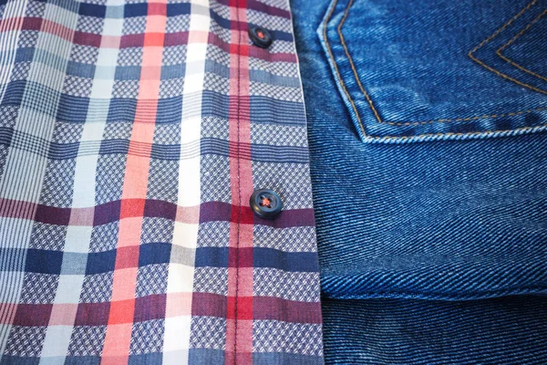 worn denim and cotton fabric, background - Stock Image - Everypixel