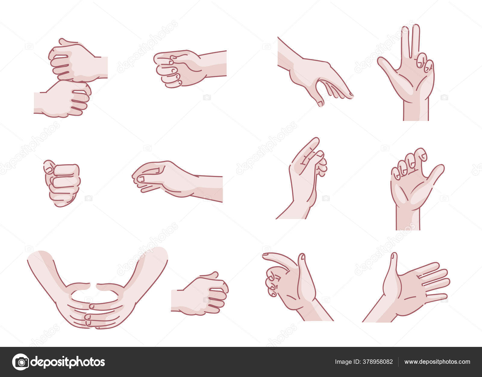 Male Hands Drawing