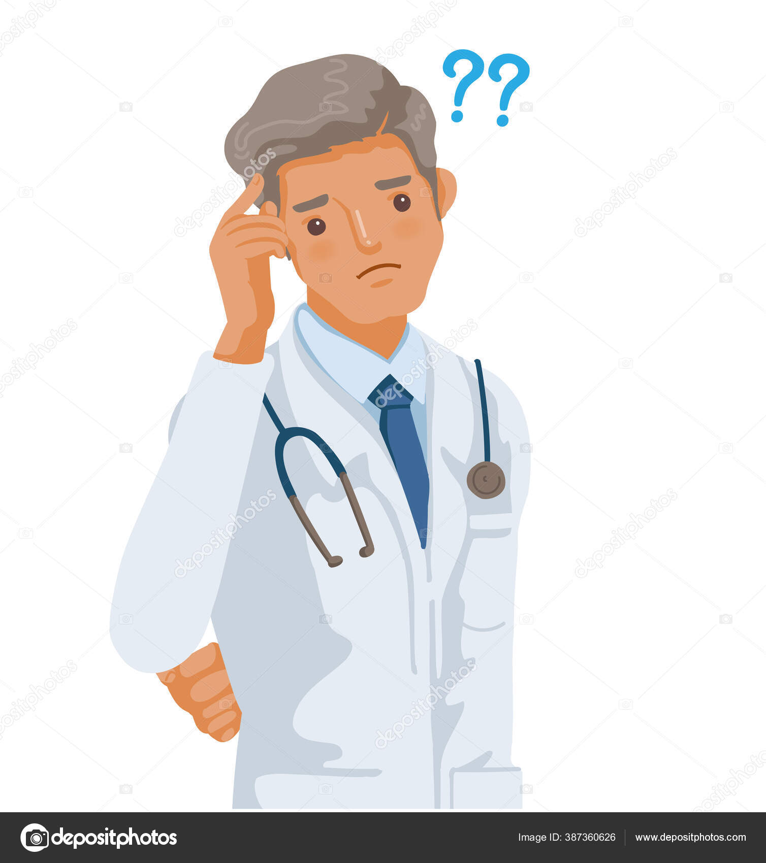 Confused Doctor Clipart