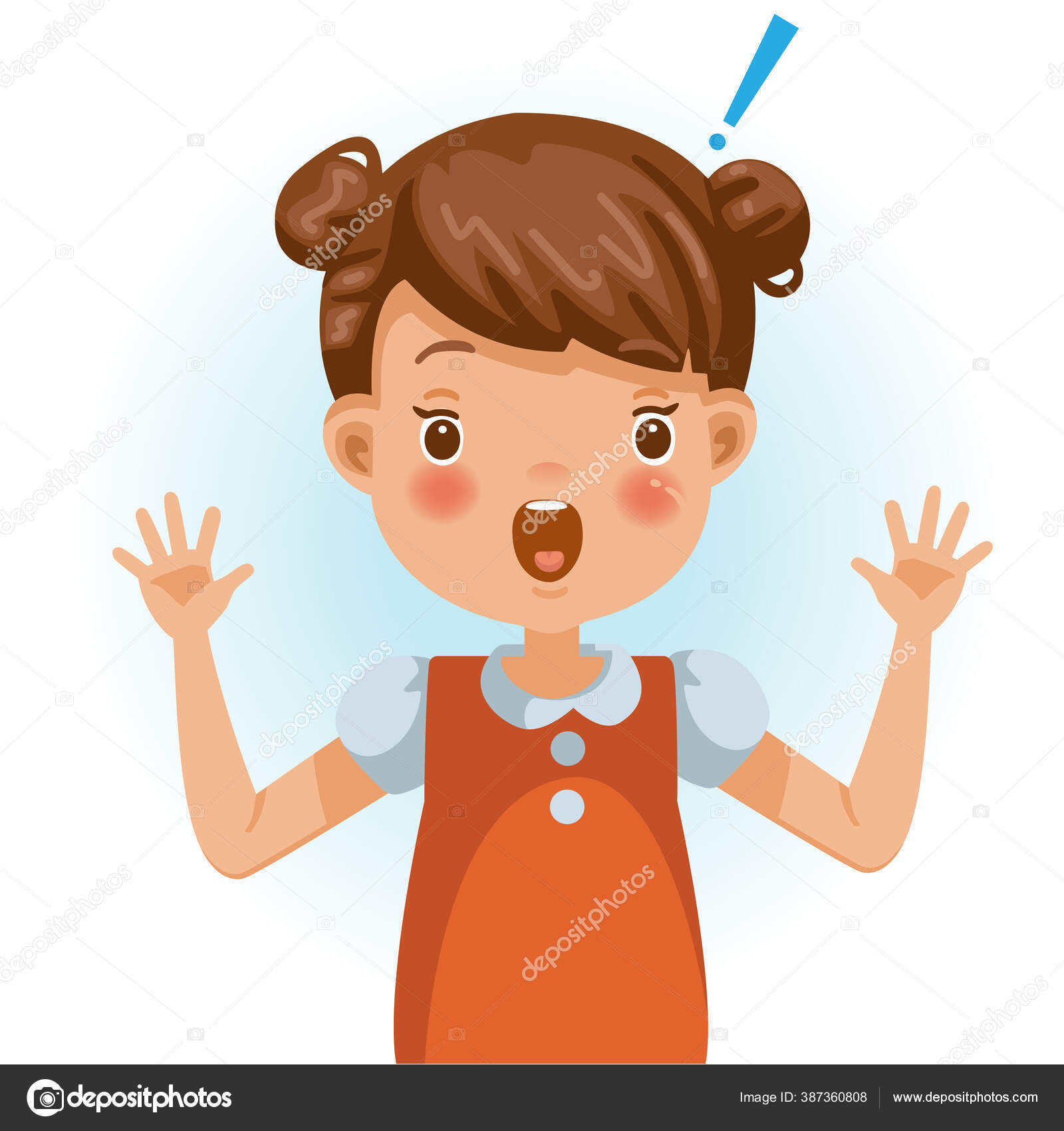 Shocked Girl Clipart
