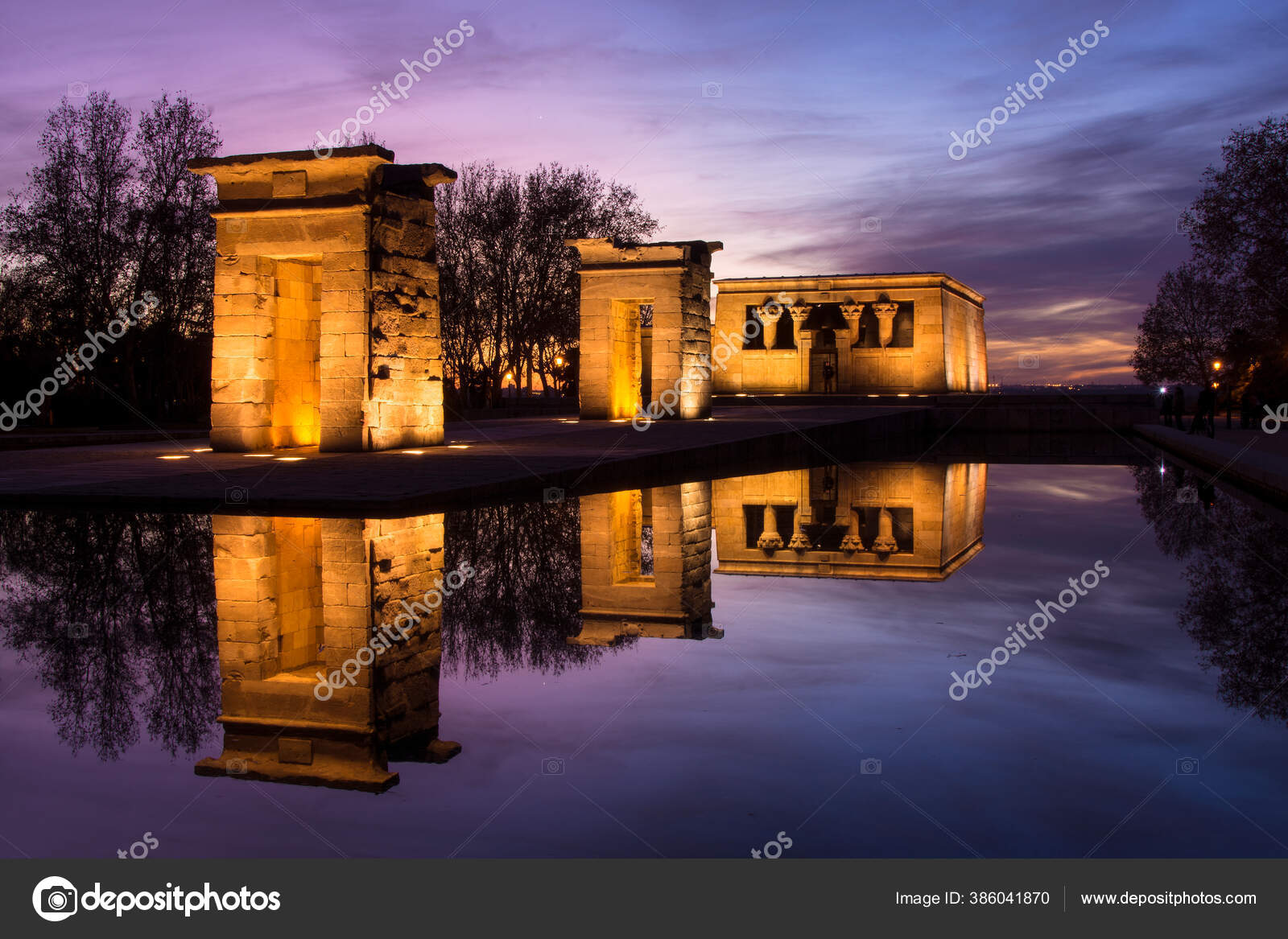 Sunset Templo Debod Temple Debod Ancient Egyptian Temple Which Rebuilt ...