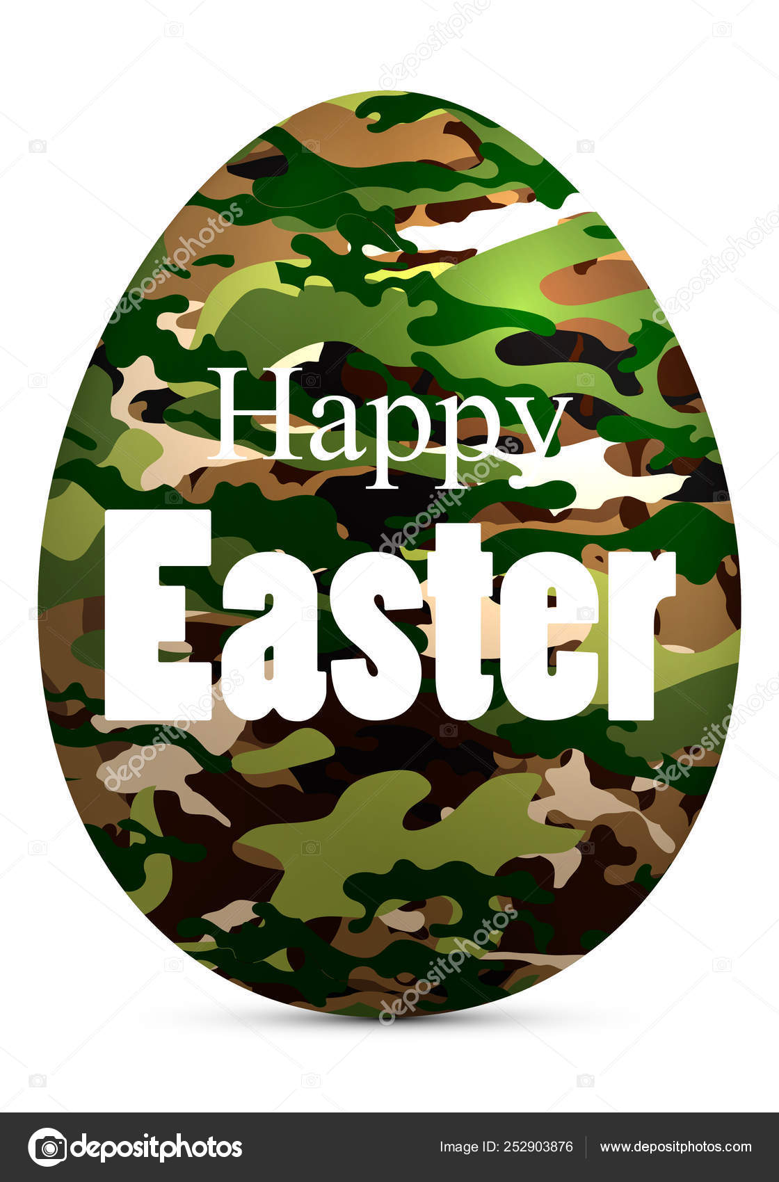 Army Camouflage Easter Egg Stock Vector by ©Kraft2727 252903876