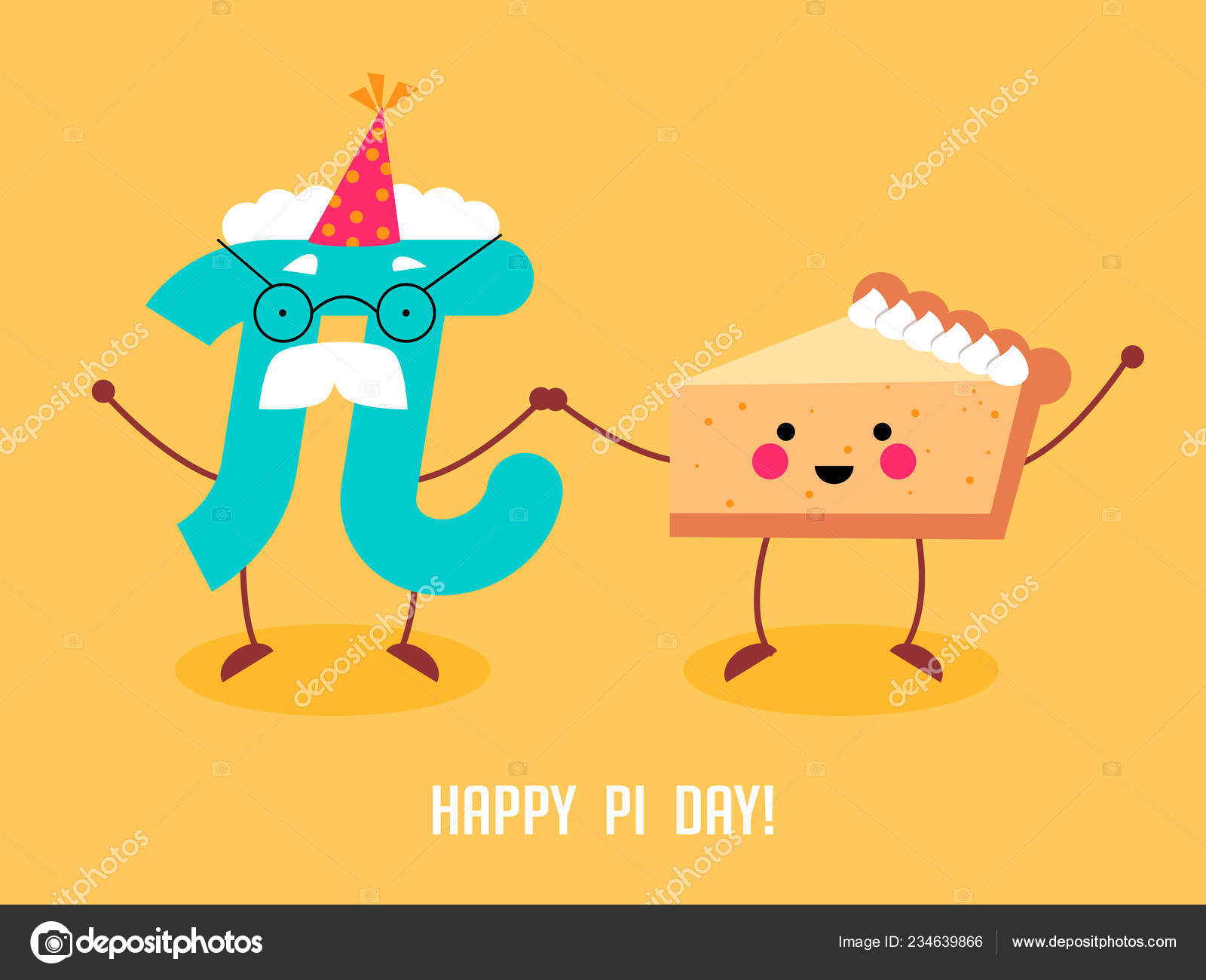 Happy Day Celebrate Day Mathematical Constant March 14Th Ratio Circles ...