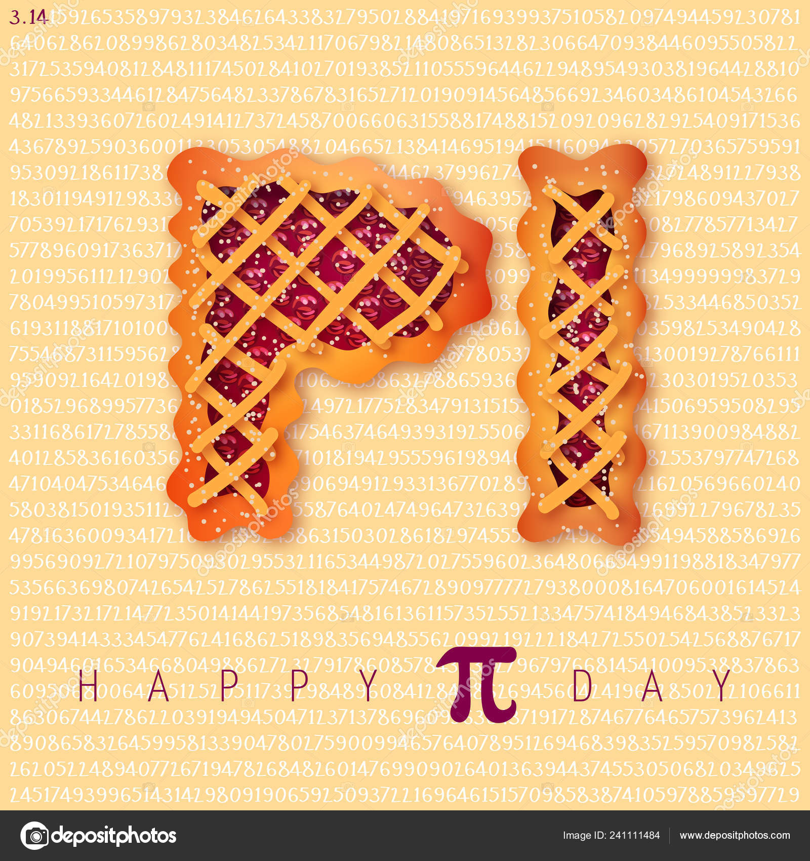 Happy Day Celebrate Day Mathematical Constant March 14Th Ratio Circles ...