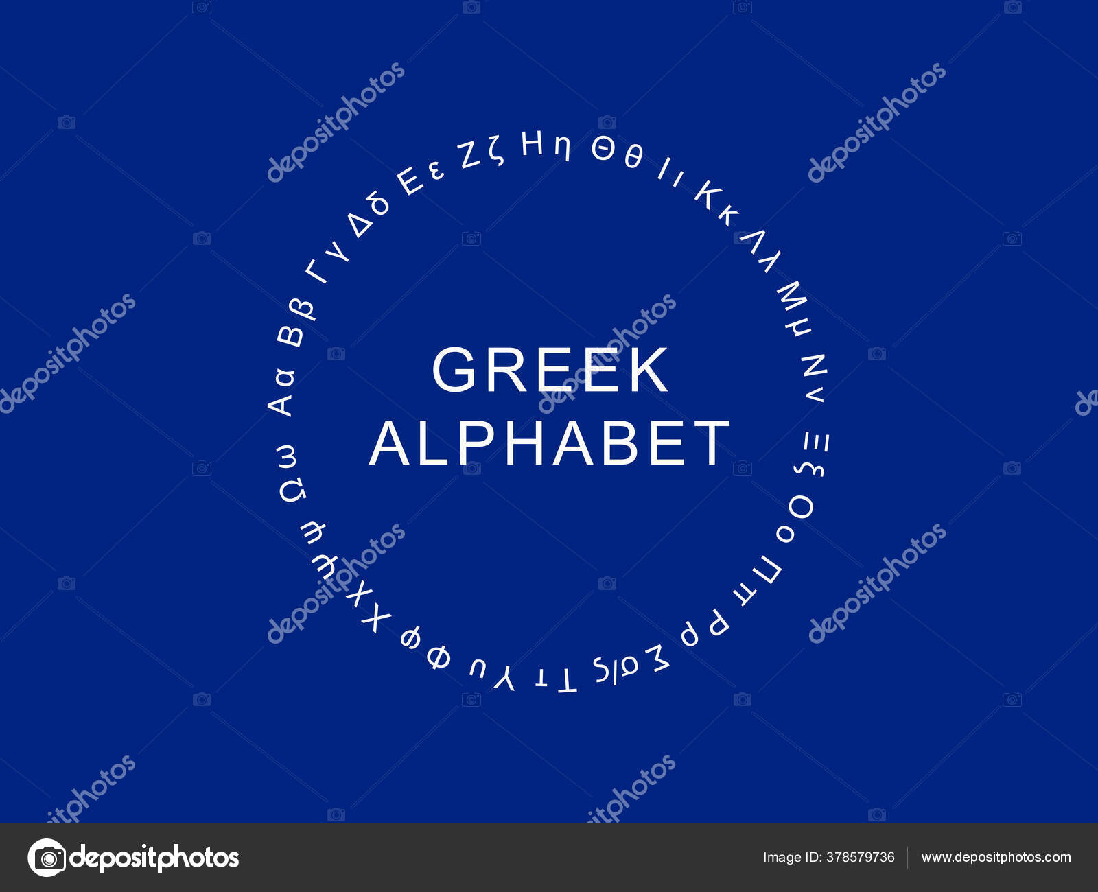 Greek Alphabet Design Vector Illustration Greek Alphabet Vector ...