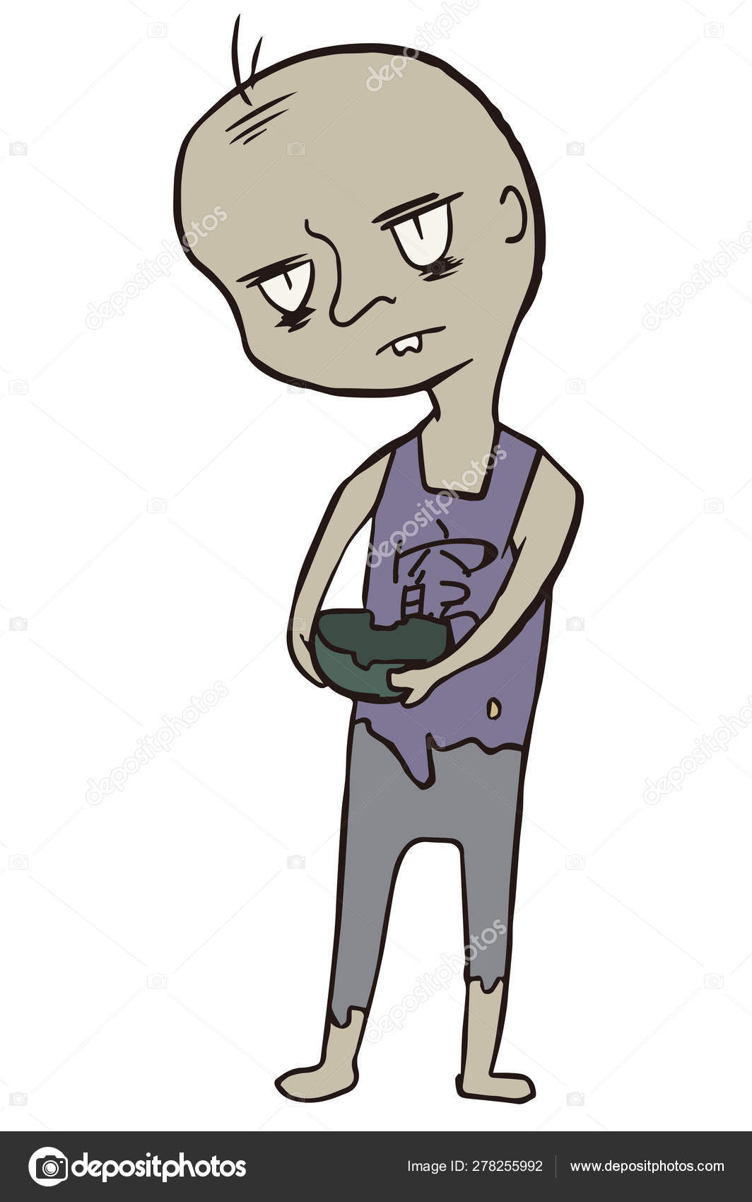 Cartoon Doodle Poor Man Illustration Ilustración de stock #278255992 de ...