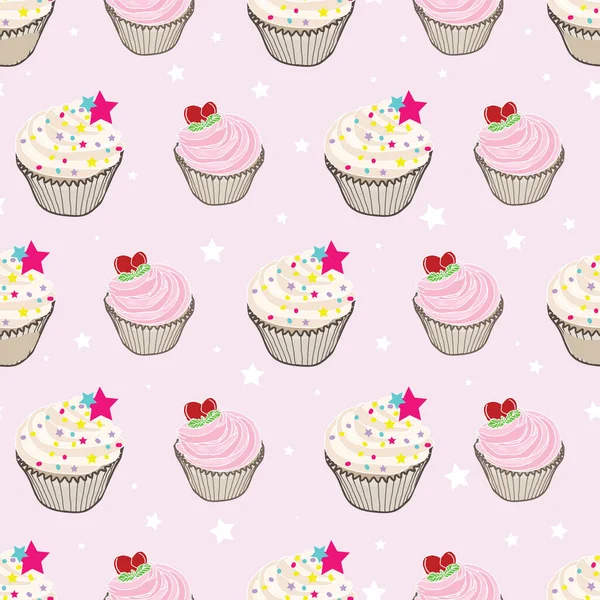 100,000 Pink cupcake background Vector Images | Depositphotos