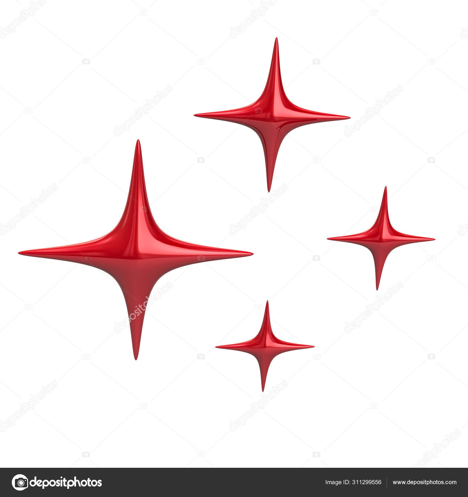 Red sparkle star icon 3d illustration Stock Photo by ©valdum 311299556