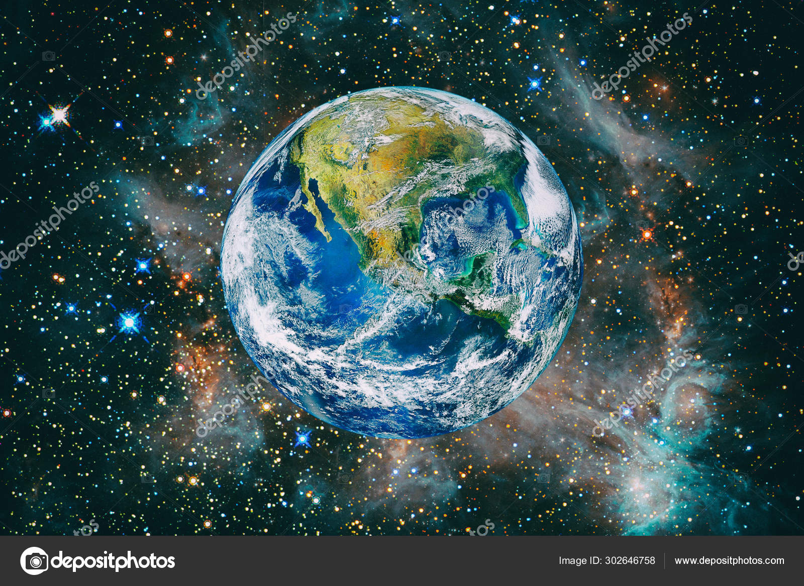 Beautiful earth from space. The elements of this image furnished Stock ...
