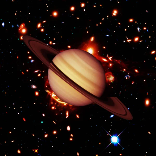 Galaxy Saturn Planet Stars