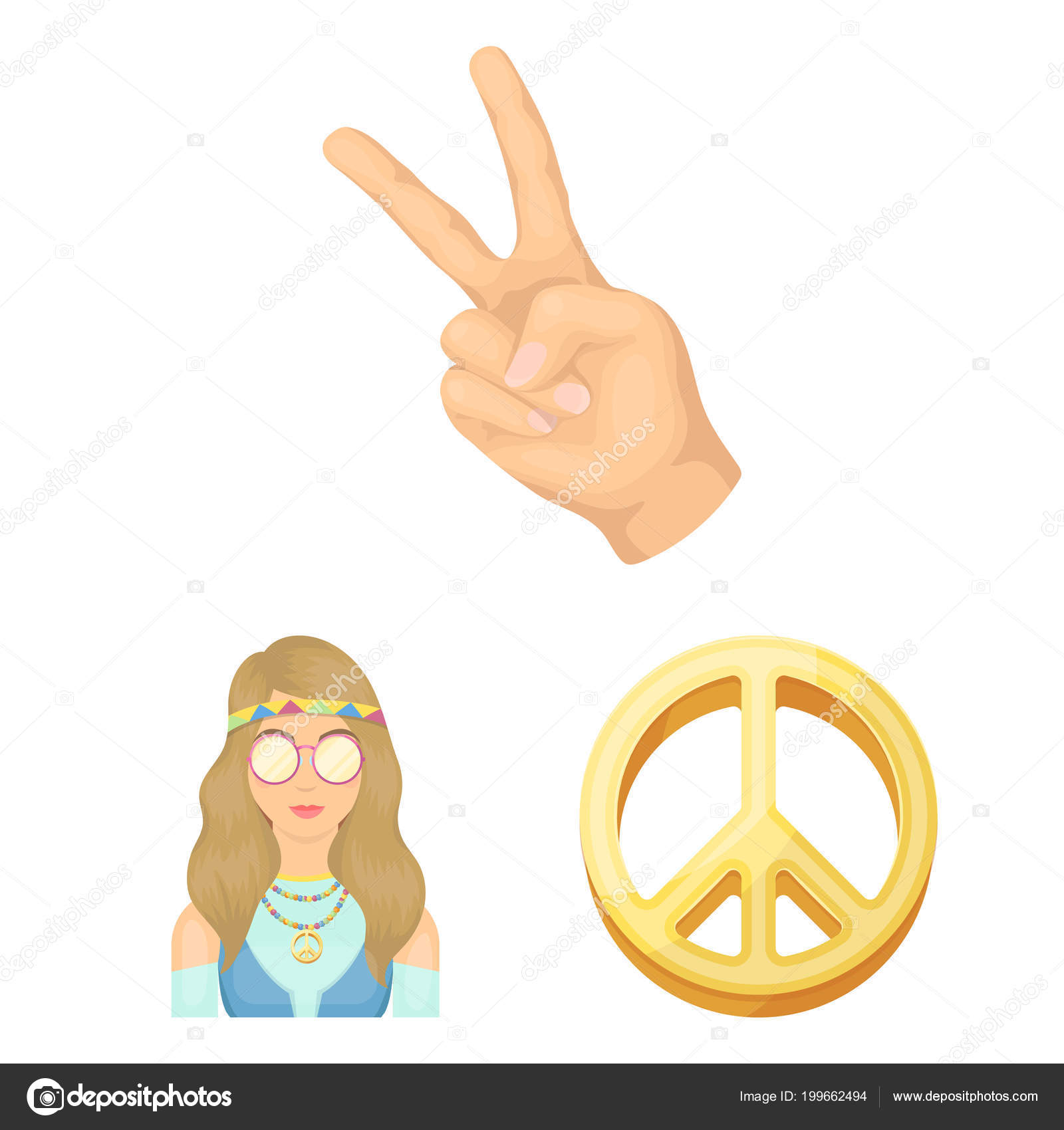 Happy and attribute cartoon icons in set collection for design. Happy ...