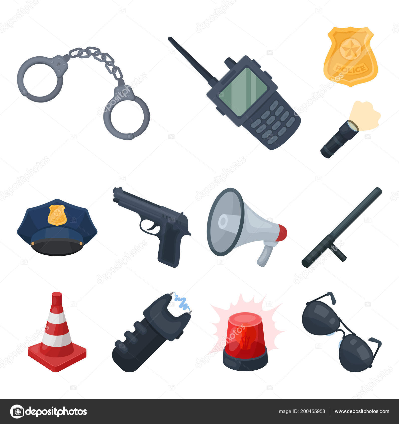 Policeman Tools Clipart