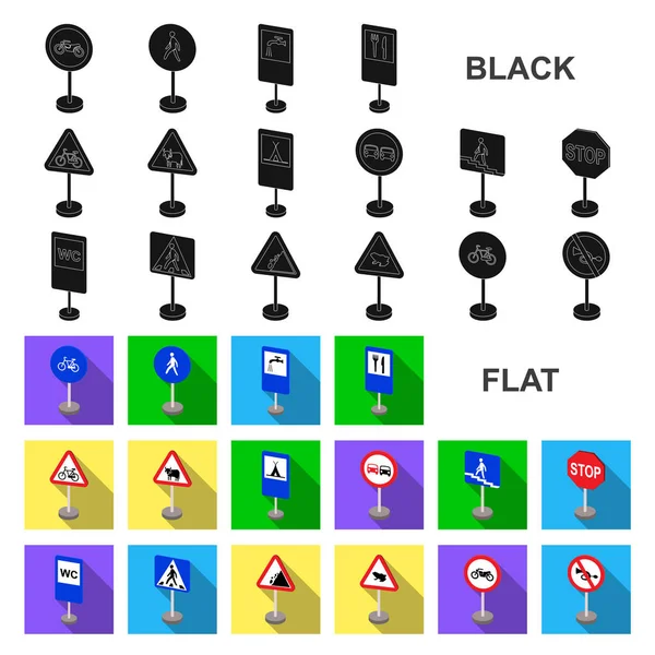 Flat road signs set Stock Vector Image by ©magurok5 #74780143