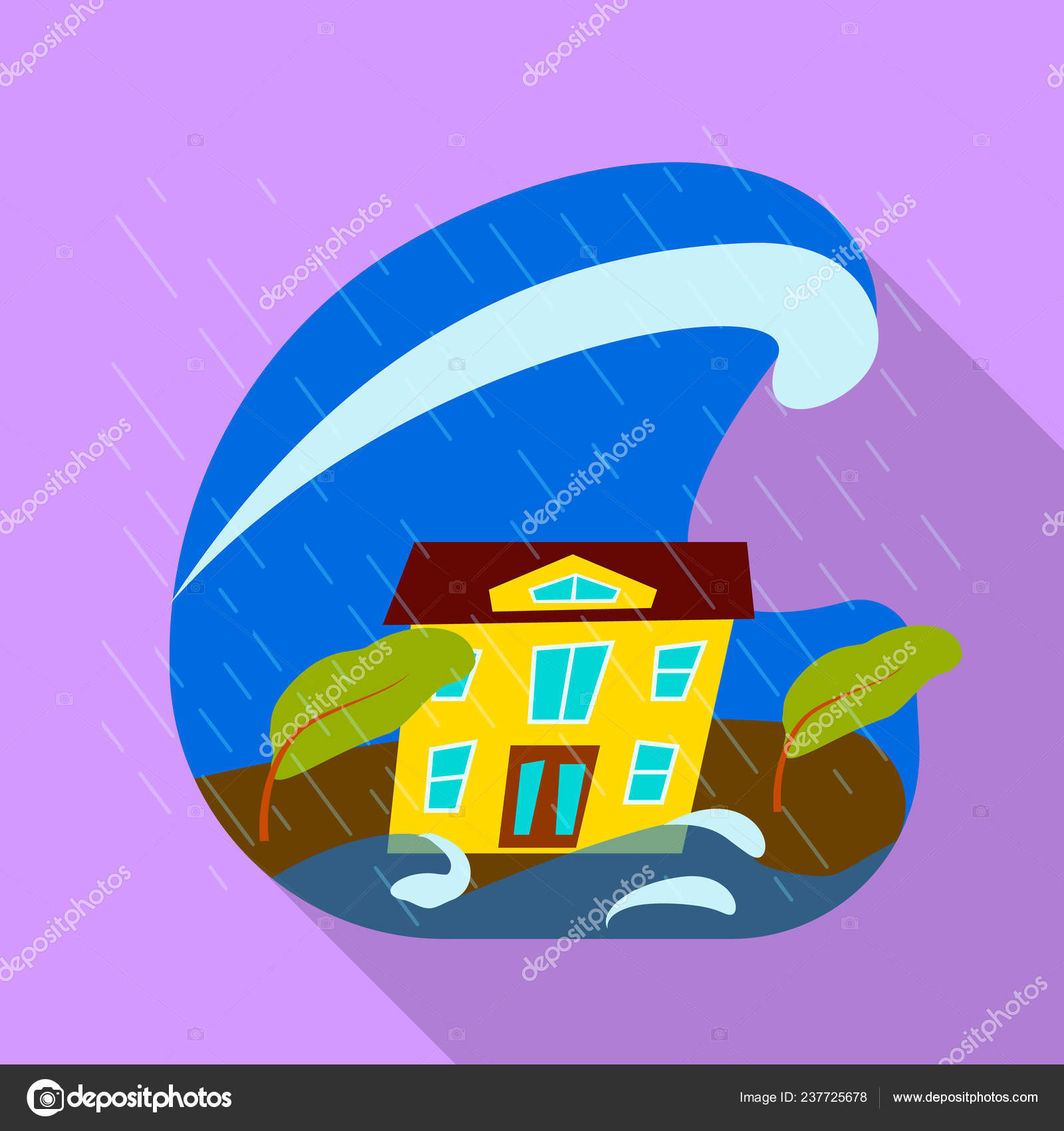 Ilustración vectorial del colapso y el icono del entorno. Conjunto de ...