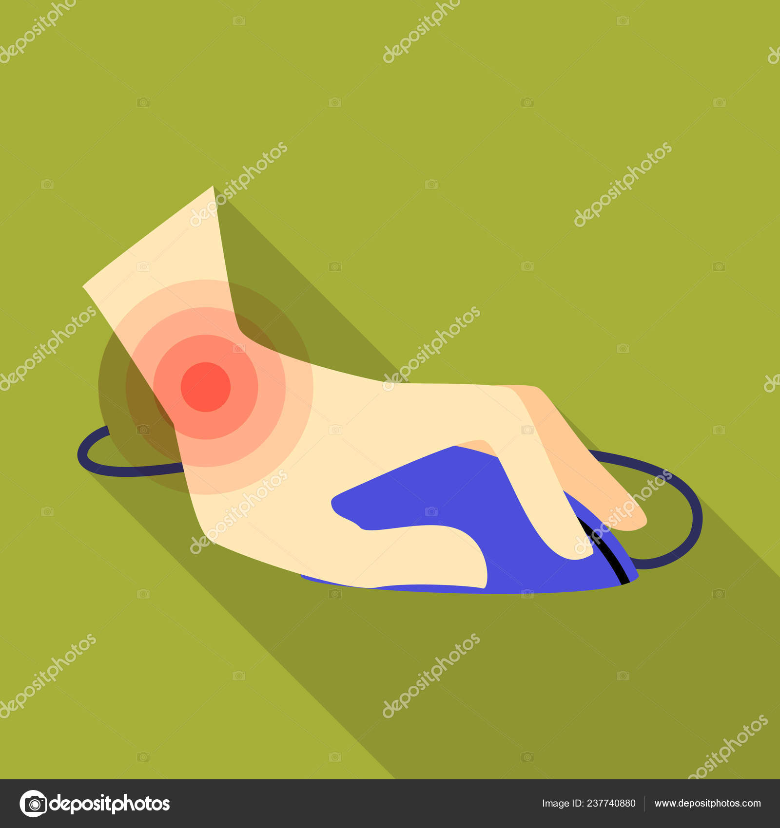 Ilustración vectorial de daño y signo de herida. Recogida de daños e ...