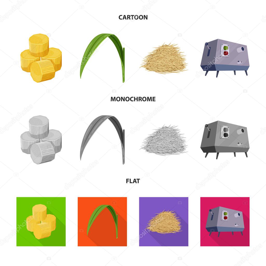 Ilustraci n vectorial del icono agr cola y agr cola. Conjunto de s mbolo de stock de granja y ...