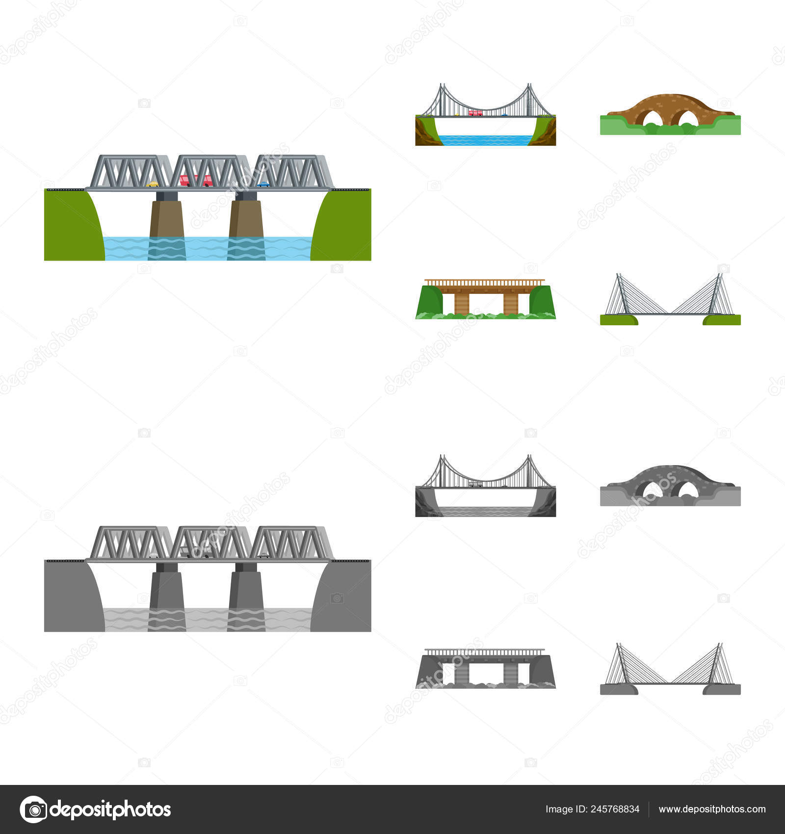 Ilustración vectorial del símbolo de conexión y diseño. Colección de ...