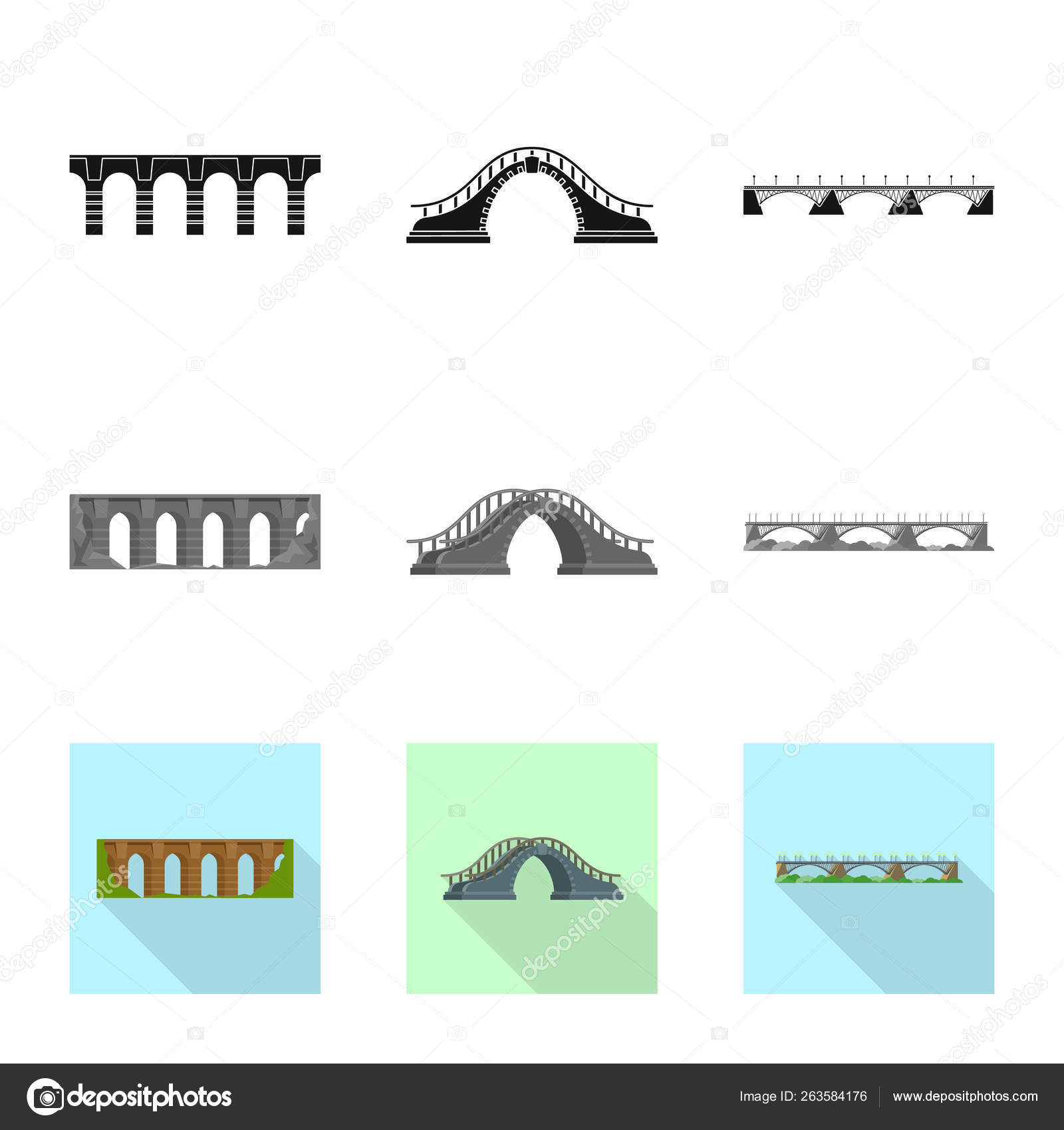 Isolated object of connection and design sign. Set of connection and side vector icon for stock ...