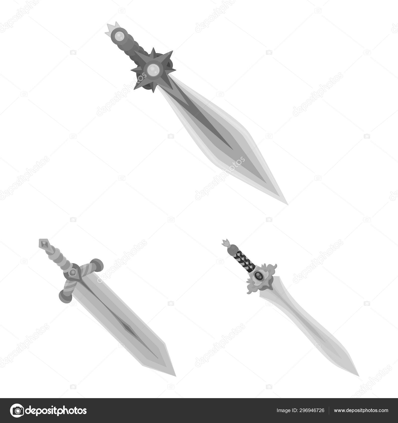 Vector illustration of sharp and blade logo. Collection of sharp and ...