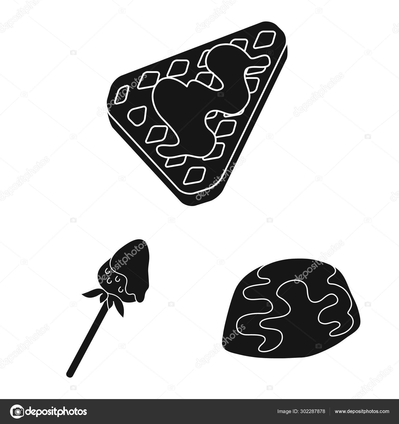 Vector design of sweetness and product symbol. Collection of sweetness ...
