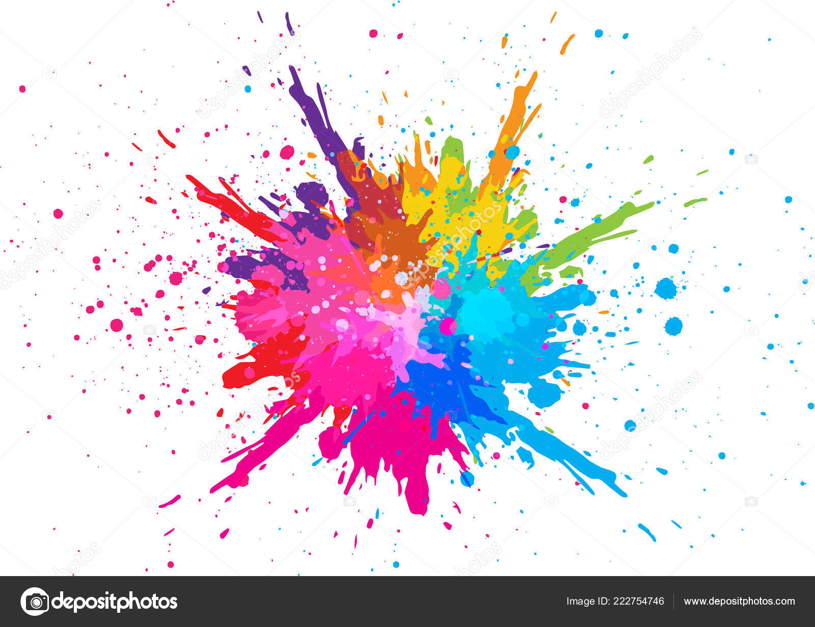 Abstract Splatter Color Background Illustration Vector Design Stock ...