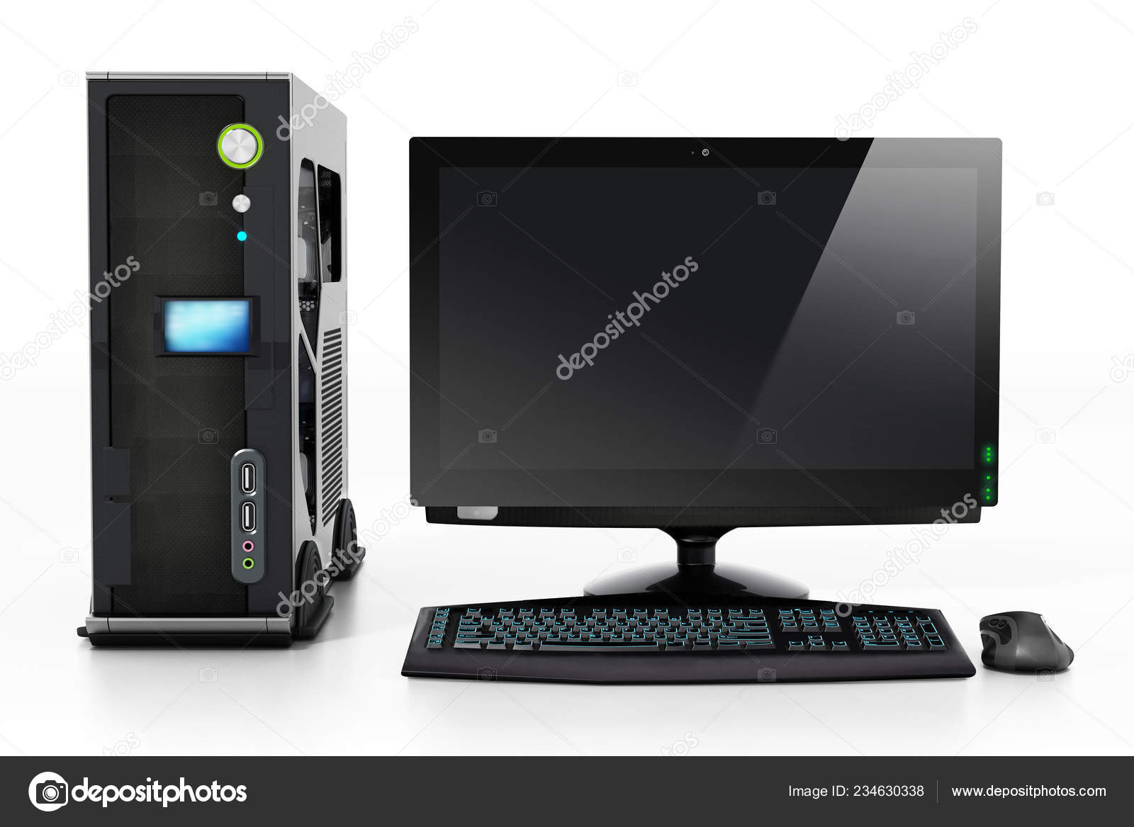 Modern Case Isolated White Background Illustration — Stock Photo ...