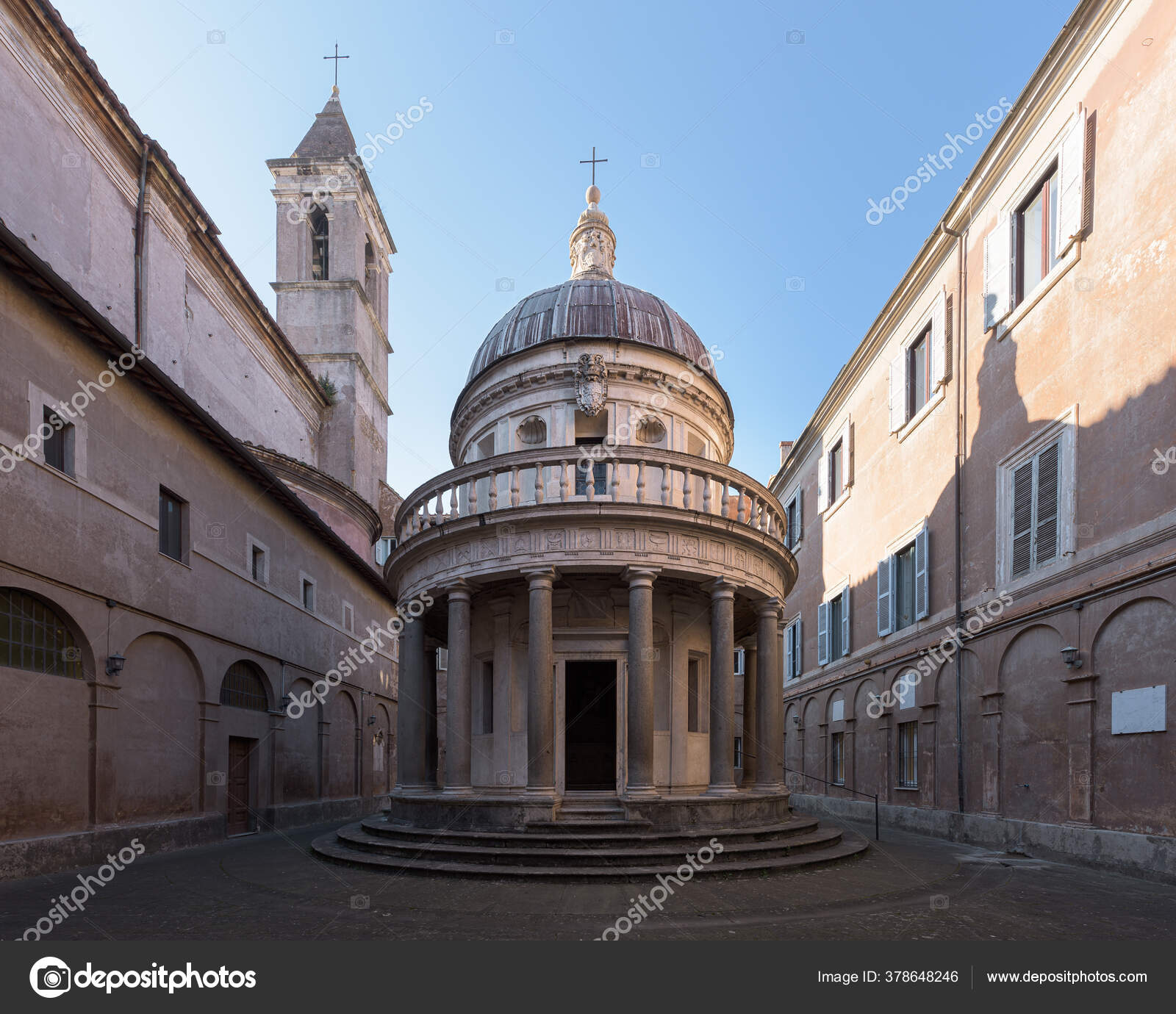 Rome Italy Jan 2020 Bramante's Tempietto San Pietro Montorio Has ...