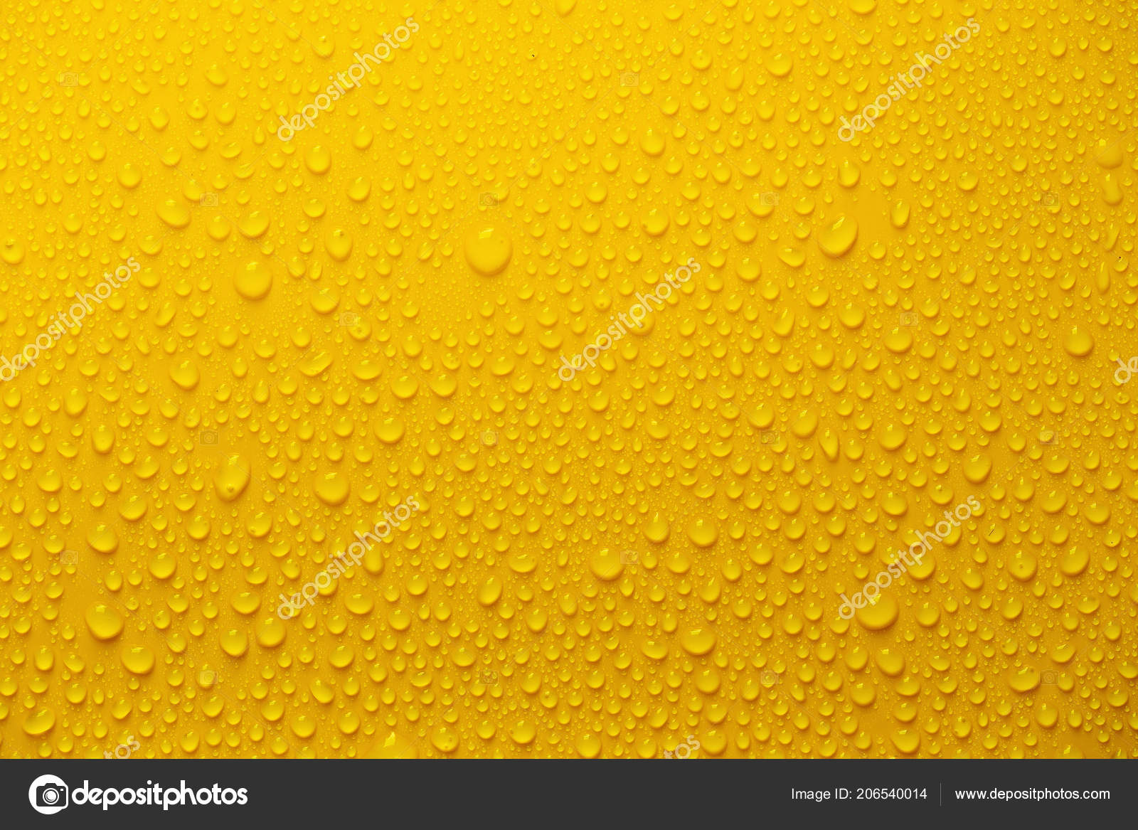Rain Water Drops Yellow Background Stock Photo by ©kaiskynet@gmail.com ...
