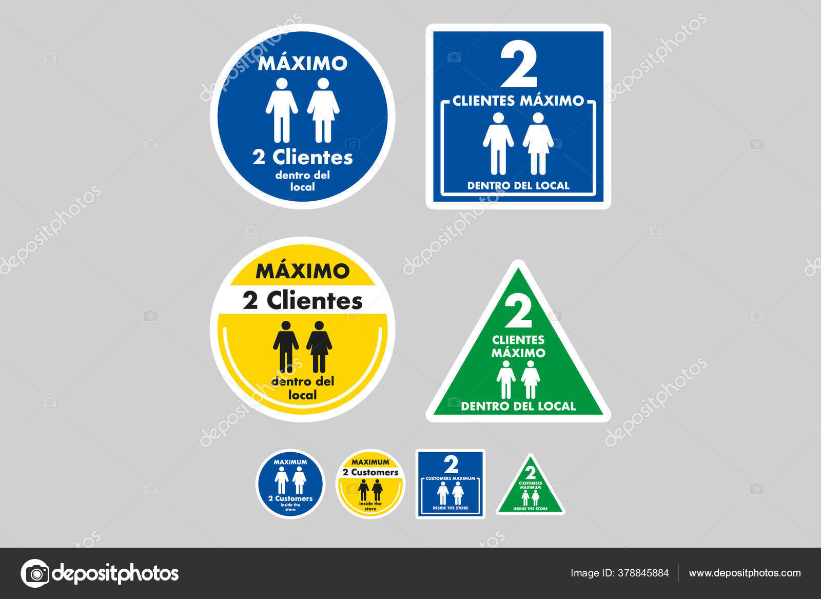 Two Clients Maximum Store Mandatory Exterior Signage Control Entry ...