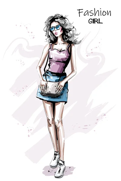 Divat lany rajz ภาพเวกเตอร์สต็อก Divat lany rajz ภาพประกอบที่ปลอดค่า ...