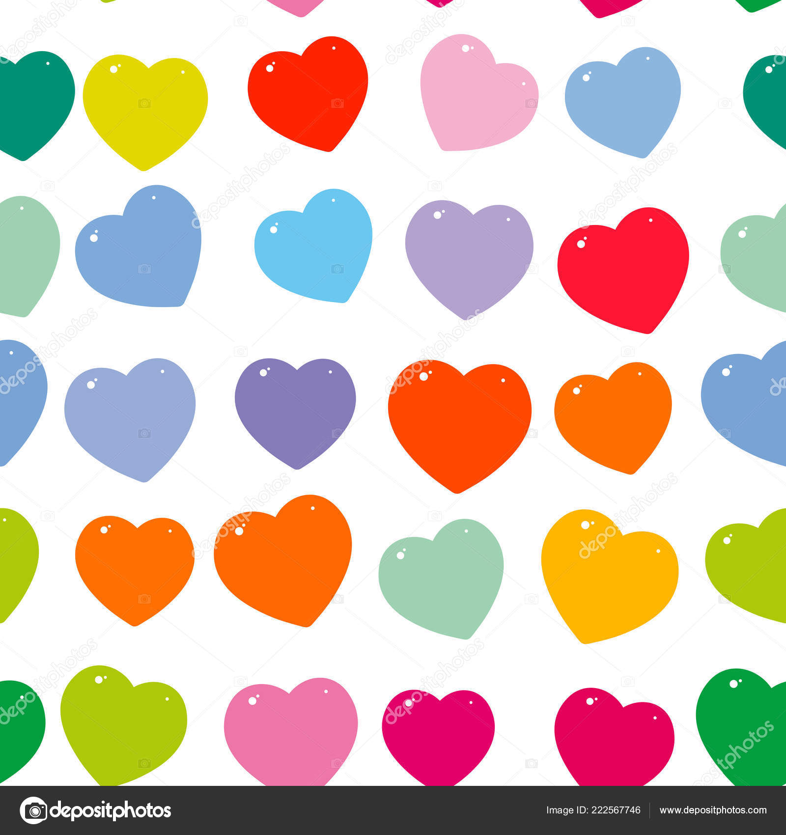 Purple And Blue Hearts Background
