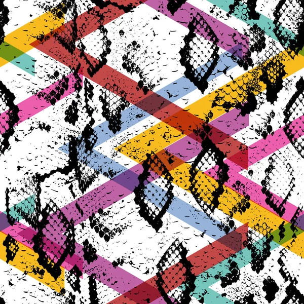 Snake Skin Texture Seamless Pattern Black Magenta Orange Lilac Pink ...