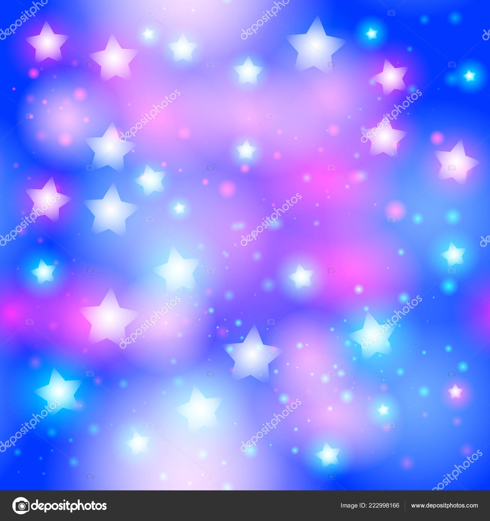 Pink And Blue Stars Background