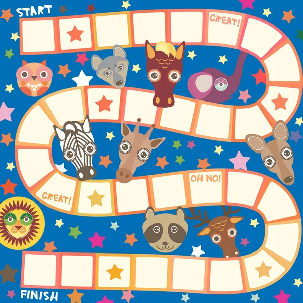 Funny Cartoon Animals Game Preschool Children Elephant Deer Horse ...