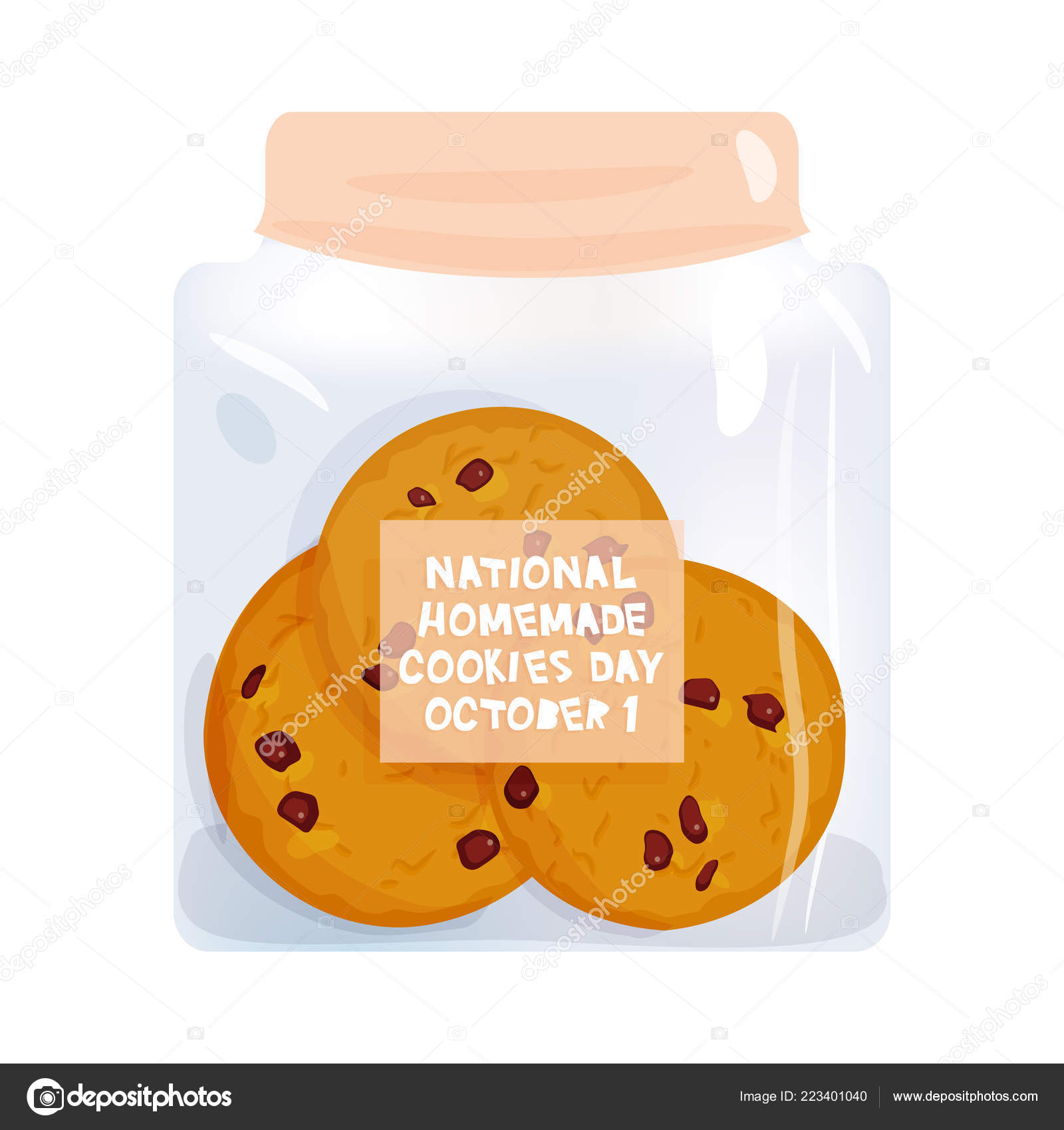 Chocolate Chip Cookie Set National Homemade Cookies Day October Freshly ...