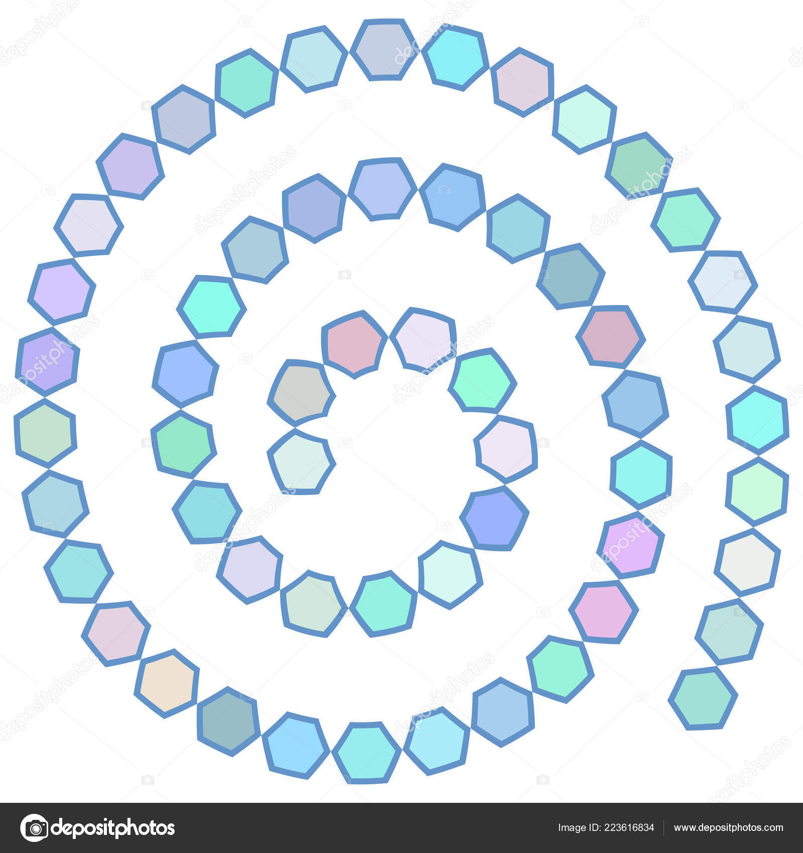 Abstract Futuristic Spiral Maze Pattern Template Children's Games White ...