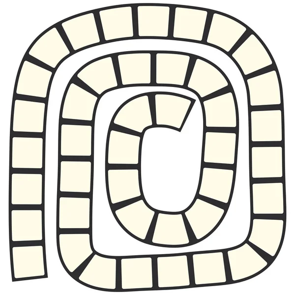 Abstract Futuristic Spiral Maze Pattern Template Children's Games ...