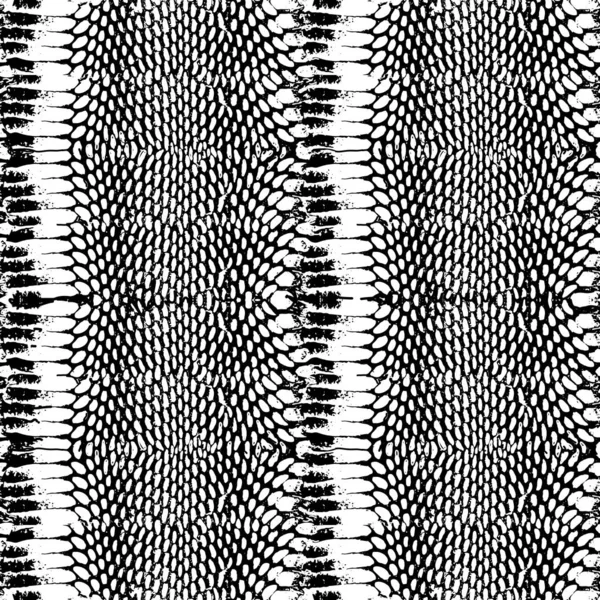 Snake skin scales texture. Seamless pattern black isolated on white ...