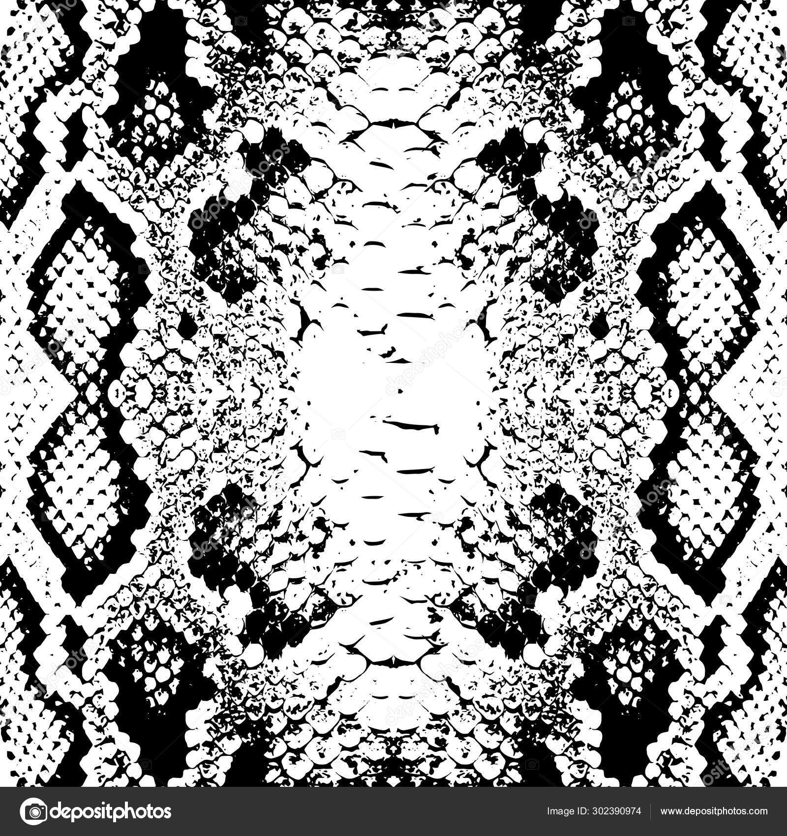Black Snake Skin Pattern