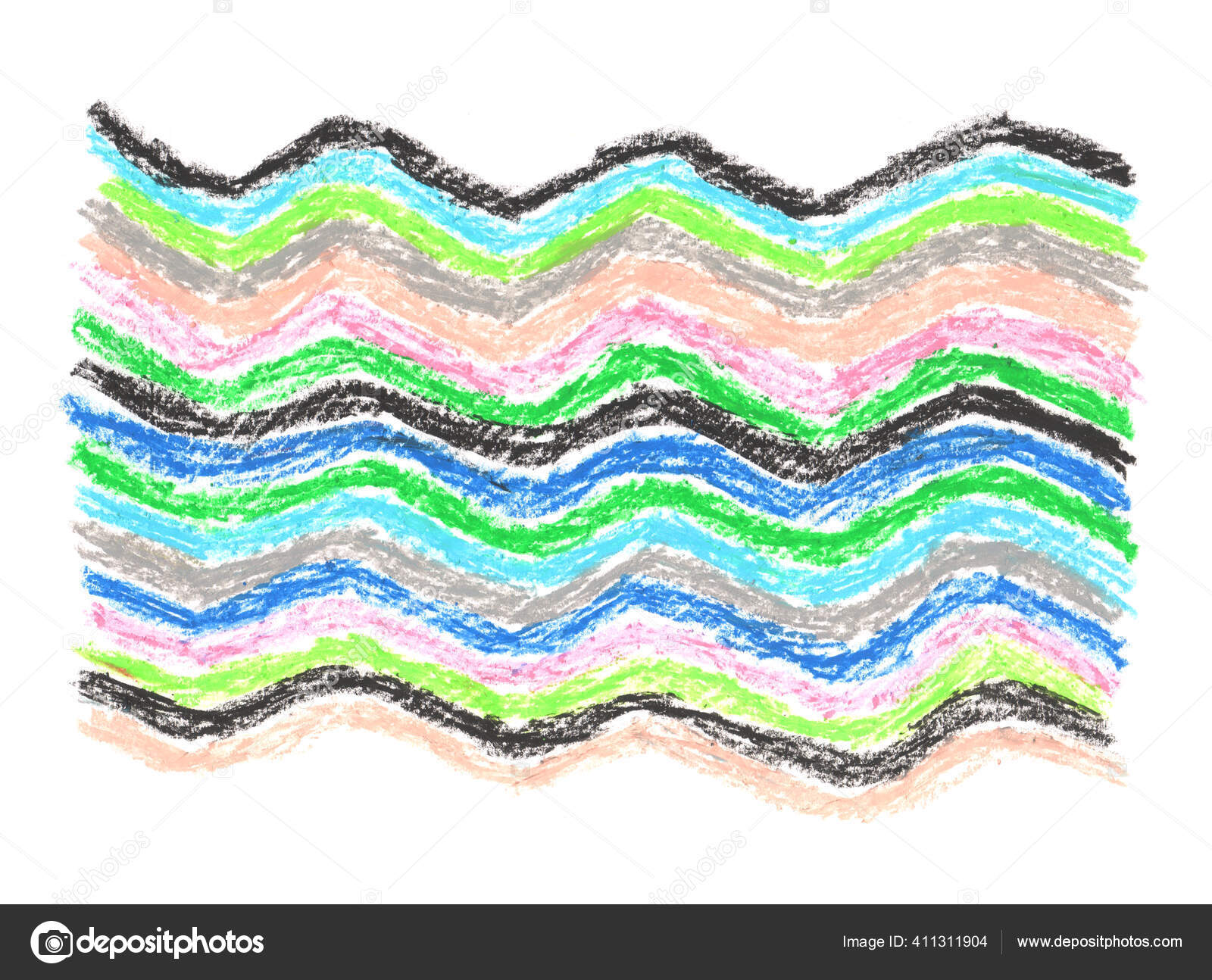 Oil Pastel Blue Gray Green Gradient Crayons Abstract Retro Your — Stock ...