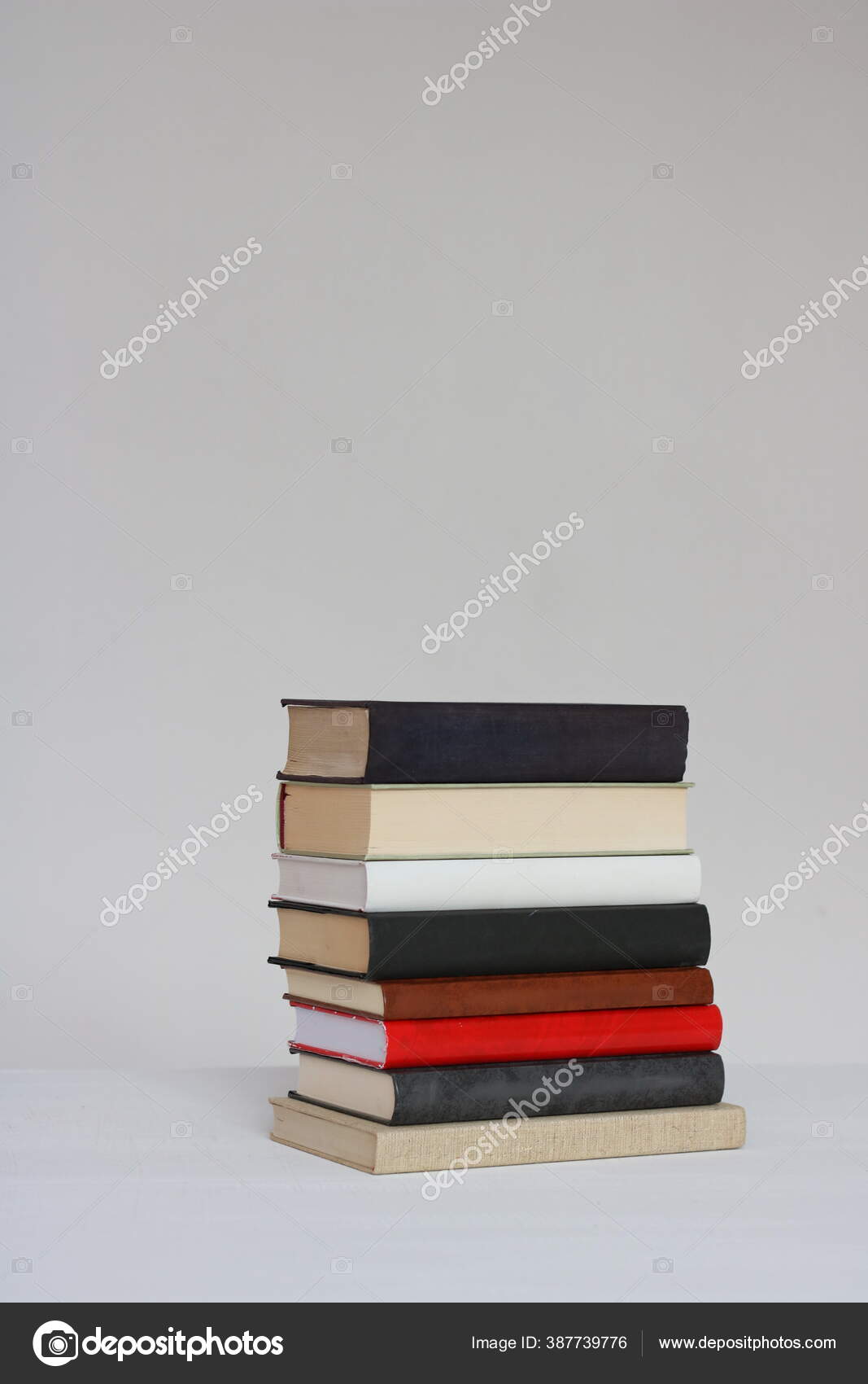 Stack Books White Background — Stock Photo © JureDivich #387739776
