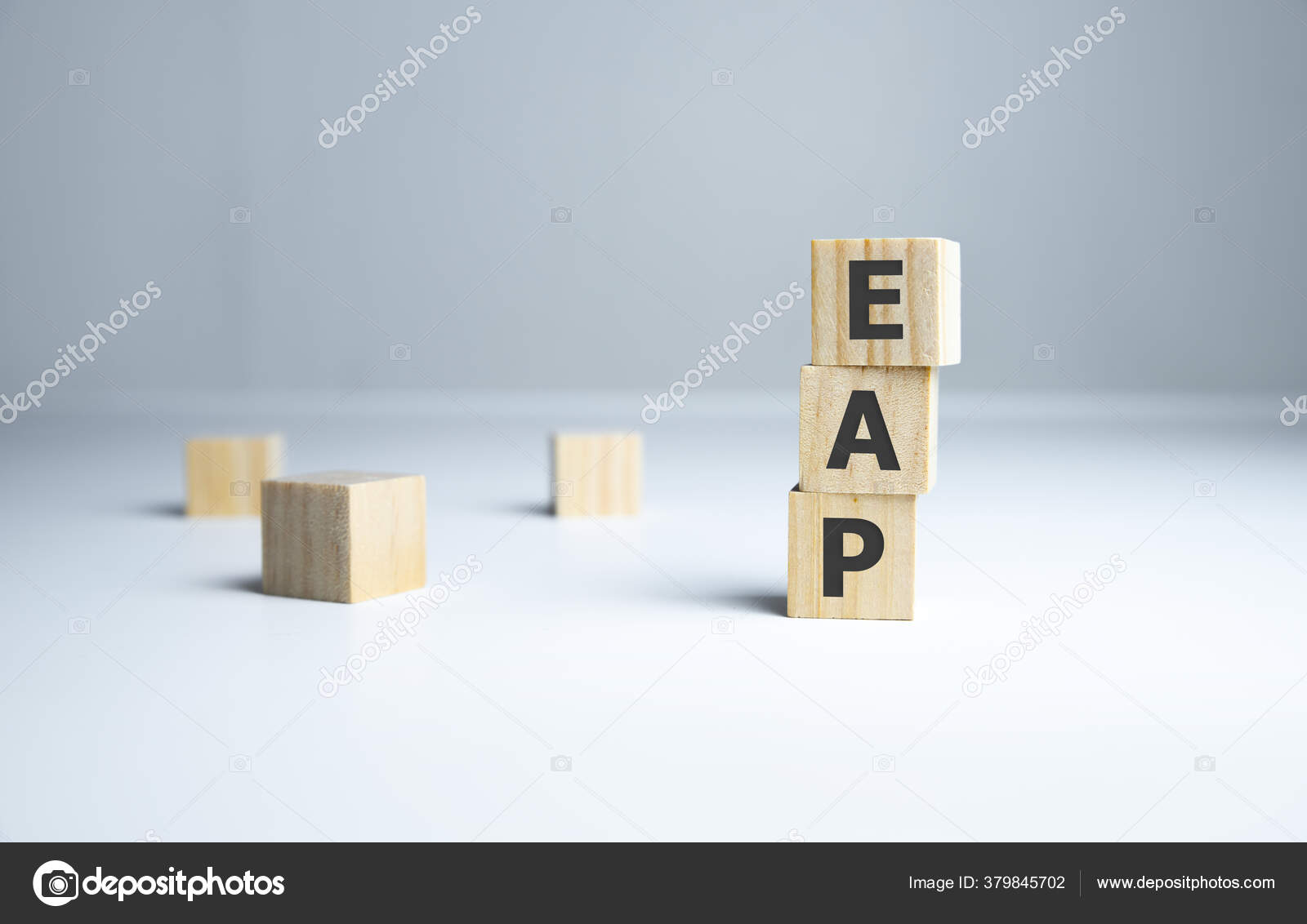 Employee Assistance Program Eap Sign Wooden Cubes — Stock Photo ...