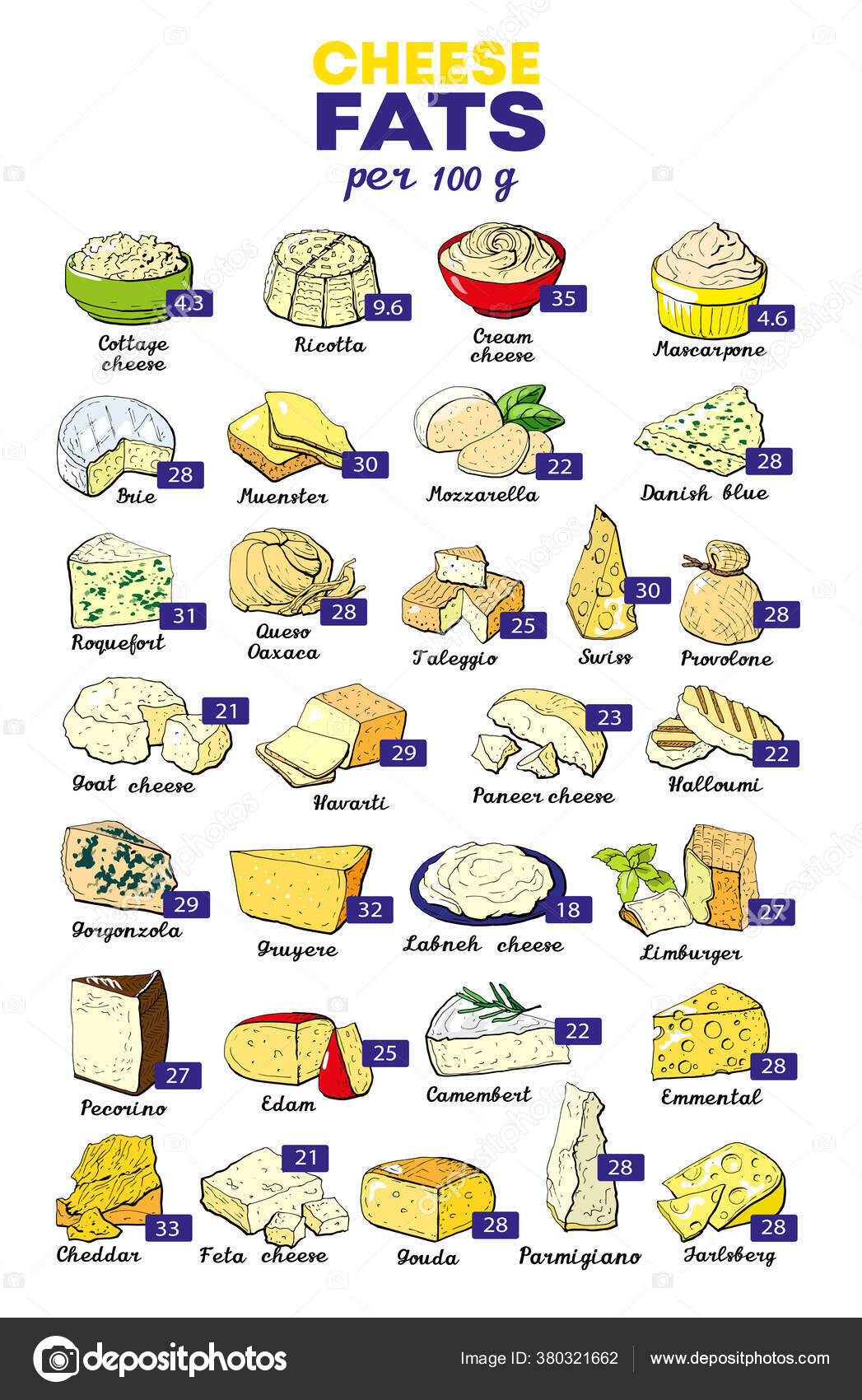 Types Of Cheese Chart