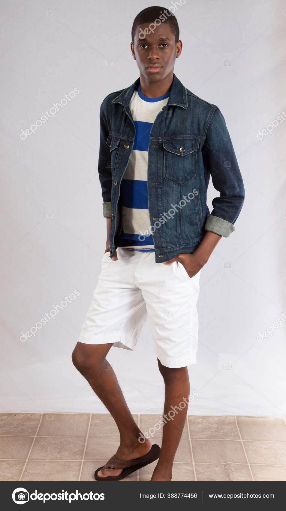 Handsome Black Man Looking Serious — Stock Photo © artistallen #388774456