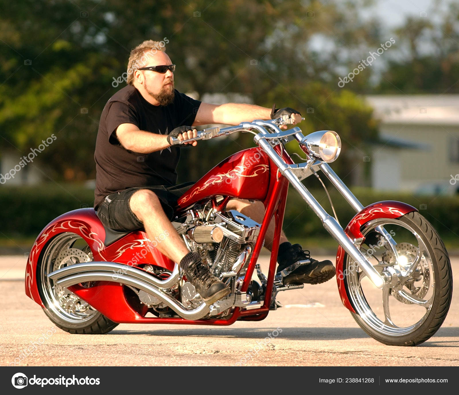 Chopper Radically Modified Steering Angles Lengthened Forks Stretched ...