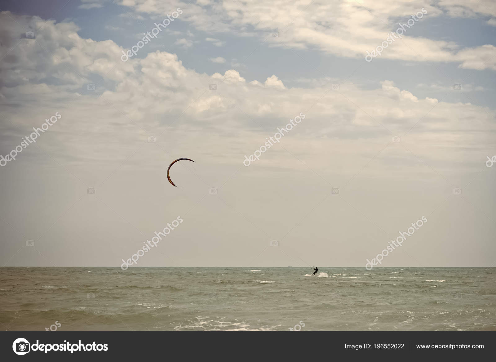 Paraglider and ocean landscape Stock Photo by ©Tverdohlib.com 196552022